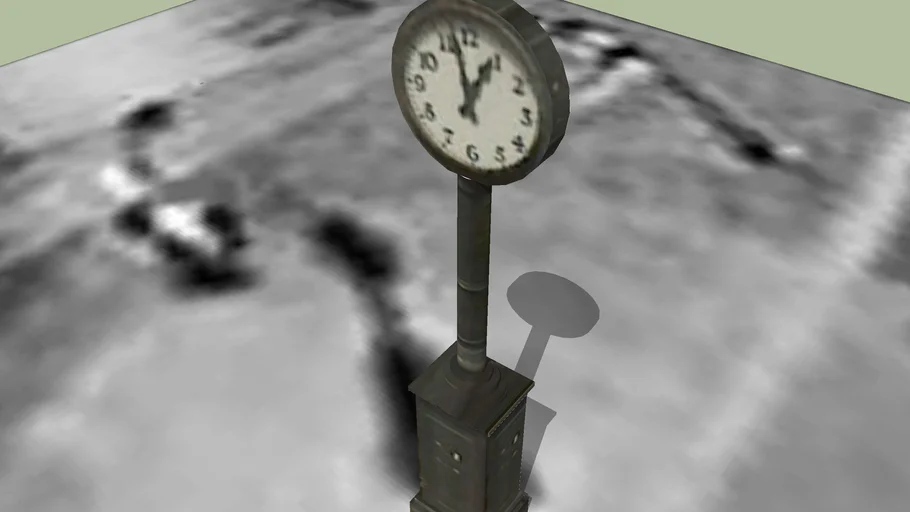 Main Street clock | 3D Warehouse