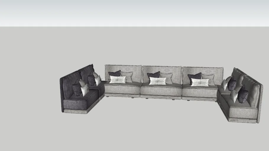 Island modular sofa sicis | 3D Warehouse