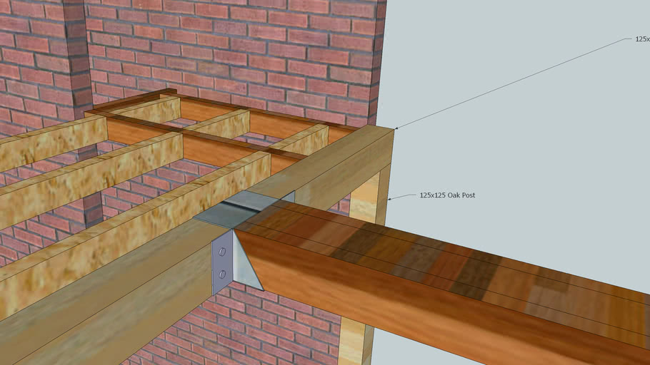 Timber Beam and Post Connection details | 3D Warehouse