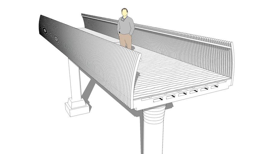 Pedestrian Bridge 04 | 3D Warehouse