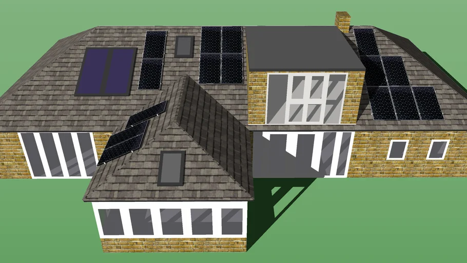Complex PV Panel Arrangement | 3D Warehouse