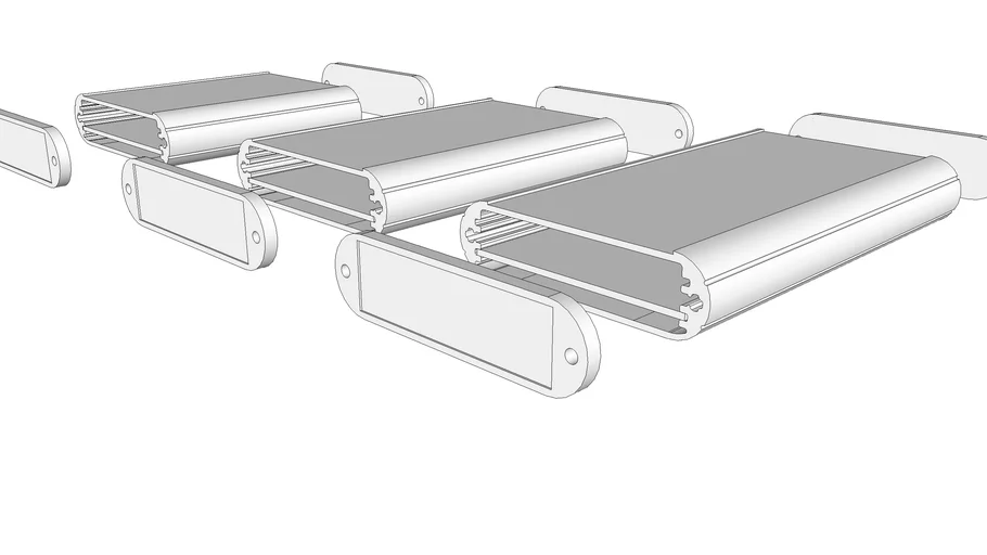 Hammond Enclosures Model 1455B | 3D Warehouse