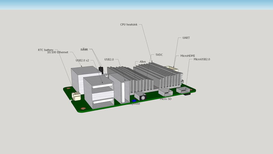 ODROID-U3 | 3D Warehouse