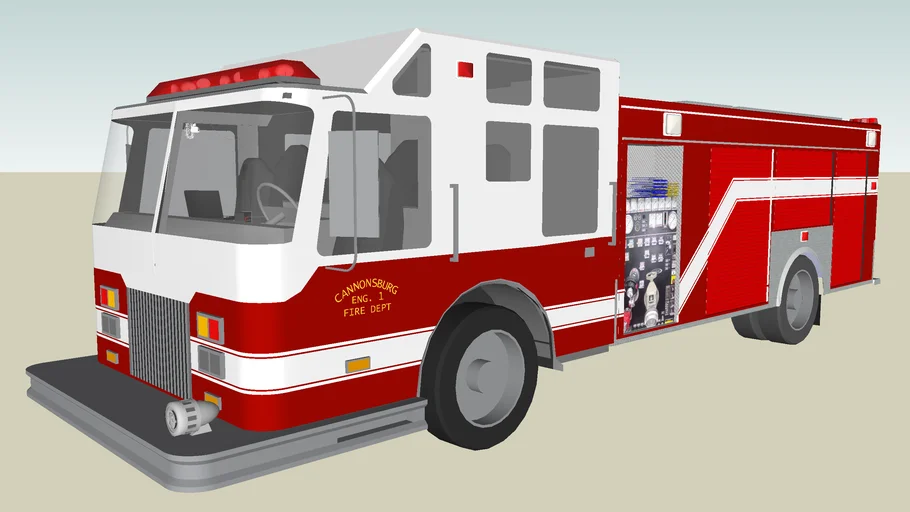 Cannonsburg Fire Eng 1 | 3D Warehouse