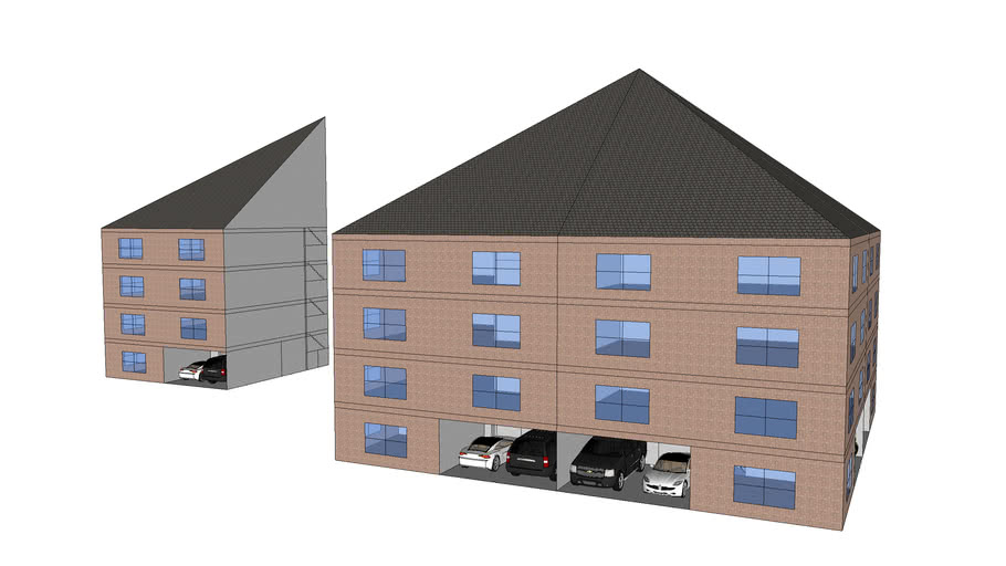 Compartmentalized 8-Family Home | 3D Warehouse