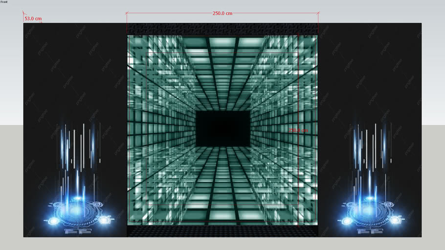 LED Wall Design for Window display | 3D Warehouse