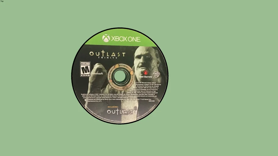 Outlast 2 Xbox One Disc | 3D Warehouse