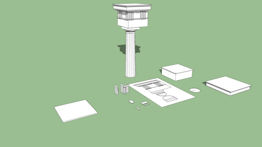 Ancient greek doric column and parts | 3D Warehouse