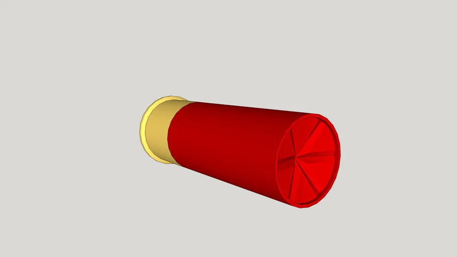 12 Gauge 2 3/4' Shotgun Shell | 3D Warehouse