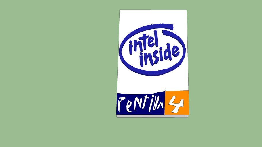 intel pentium 4 logo | 3D Warehouse