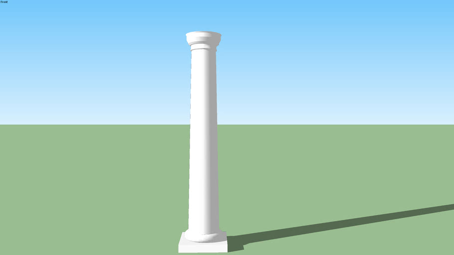 Vitruvian Doric column | 3D Warehouse