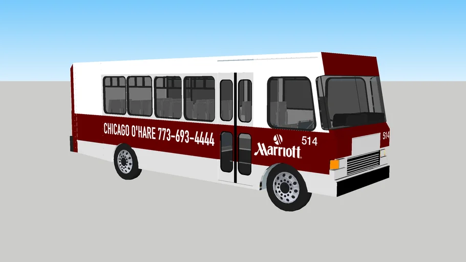 2002 startrans fe president marriott hotel shuttle | 3D Warehouse