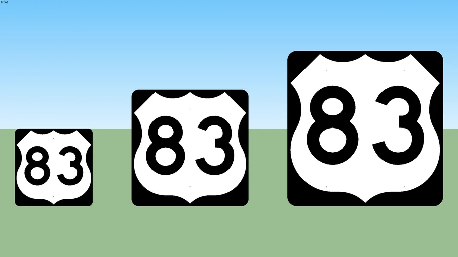 U.S. 83 Sign | 3D Warehouse