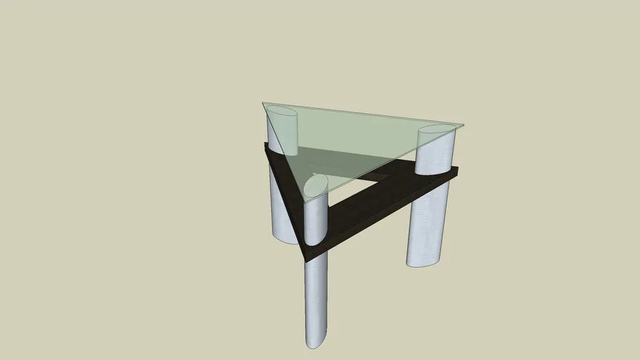 Modern Triangular End Table | 3D Warehouse