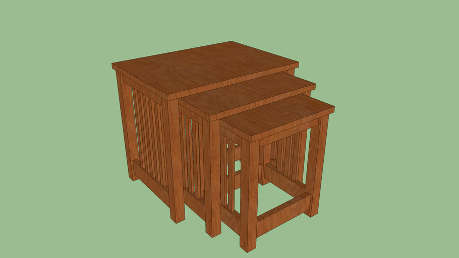 3 Stackable Tables | 3D Warehouse