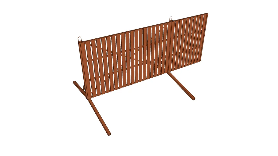 Portable windbreak panel | 3D Warehouse