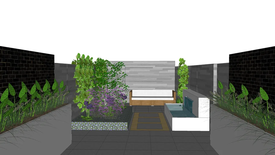 private small garden | 3D Warehouse