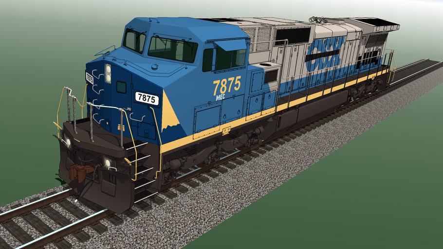 GE Dash 8-40CW - Pan Am Railways - MEC 7875 | 3D Warehouse