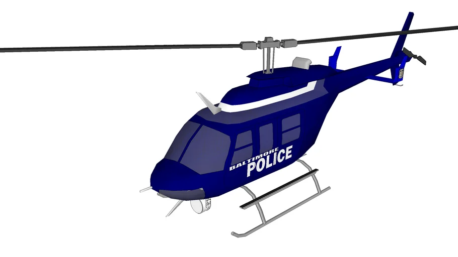 Police Helicopter | 3D Warehouse