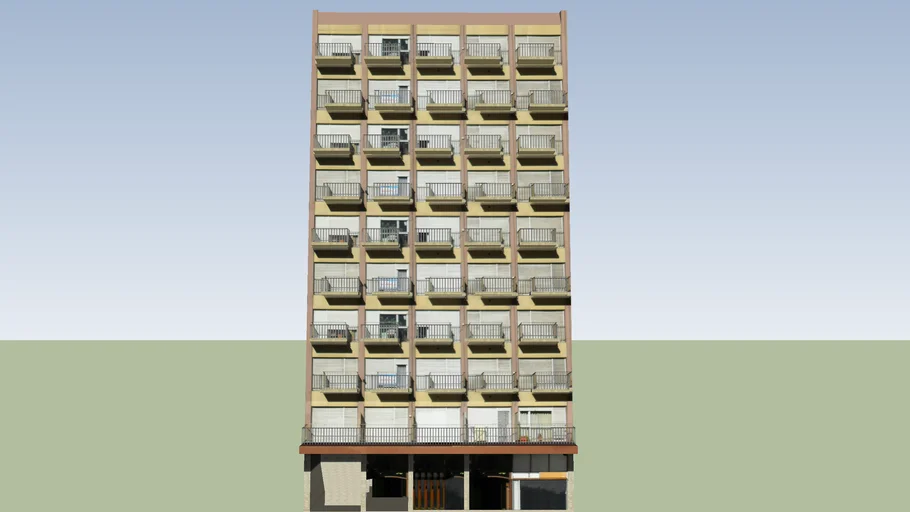Edificio en avenida Peralta Ramos entre Arenales y Lamadrid 2 | 3D Warehouse