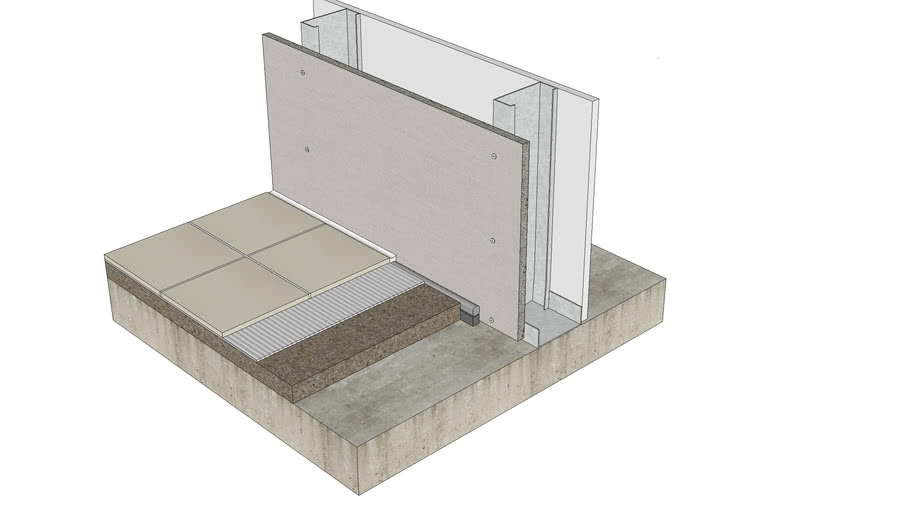 06.EJ171.I Tile expansion joint Perimeter movement joint, floor to wall ...