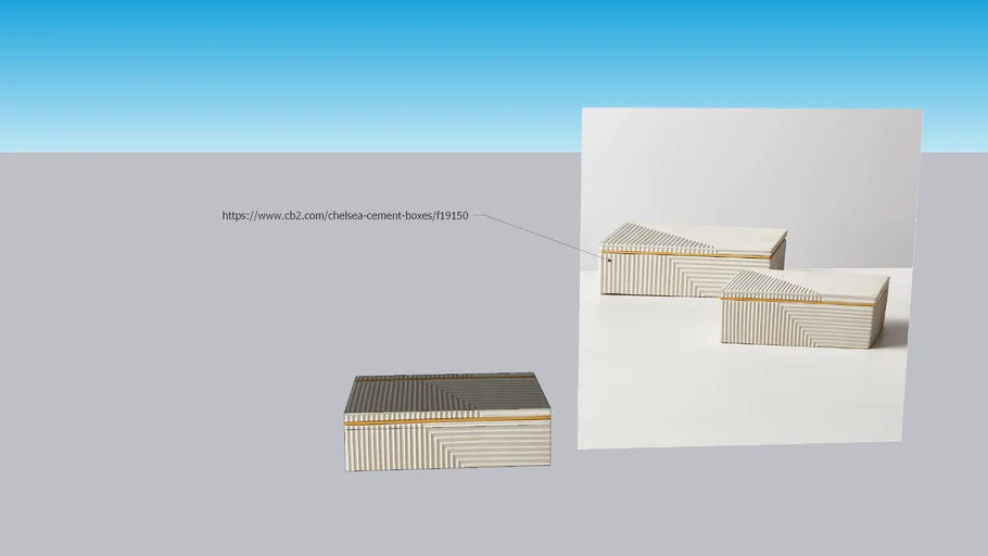 CB2- CHELSEA CEMENT BOXES | 3D Warehouse