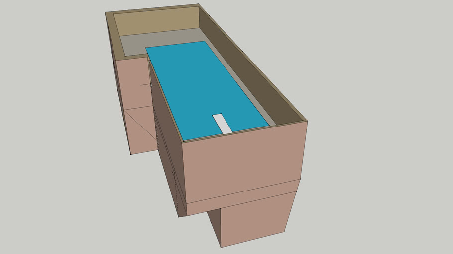 Pool w/wall | 3D Warehouse