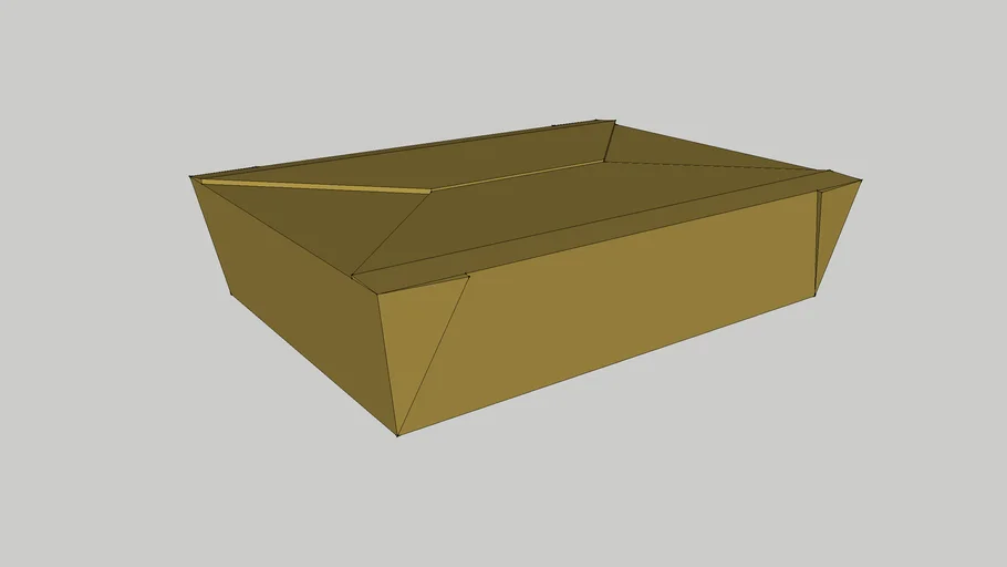 BIO-PLUS Earth #2 Fold Pak Take Home Box | 3D Warehouse