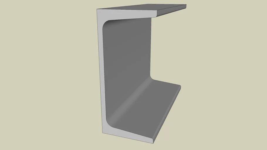 STEEL SECTION - CHANNEL 203 X 89 - PART 104 OF 180 | 3D Warehouse