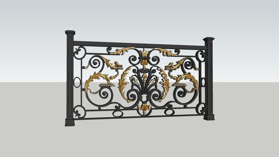 Metal railing 2 | 3D Warehouse