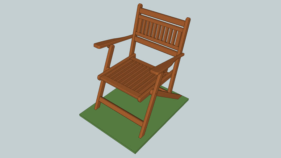 Reposera de madera | 3D Warehouse