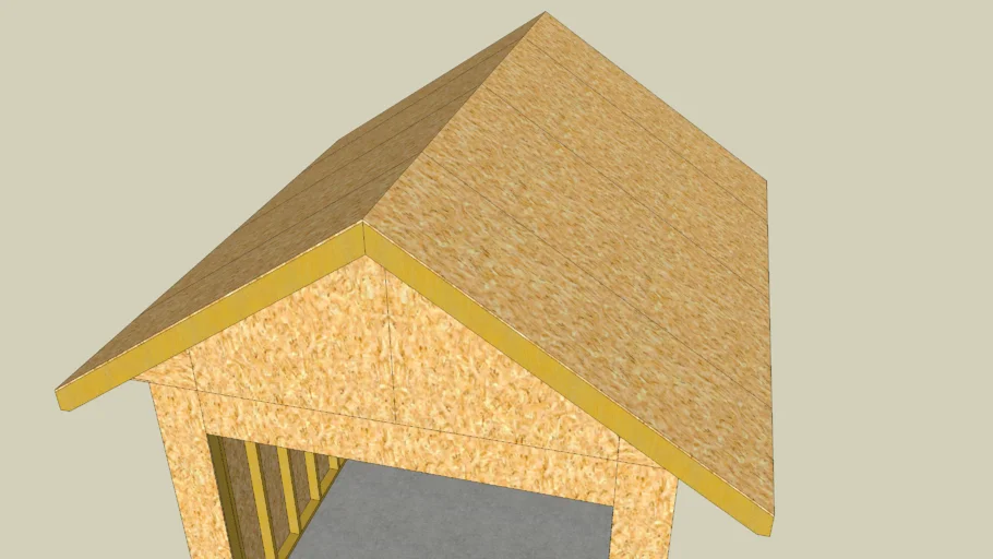 Gable Shed 10x12 | 3D Warehouse