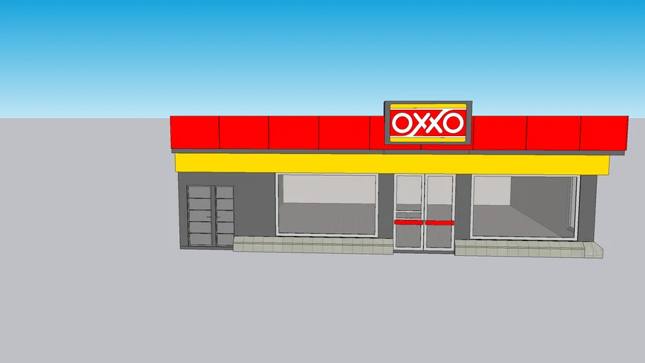 Tienda OXXO fachada | 3D Warehouse