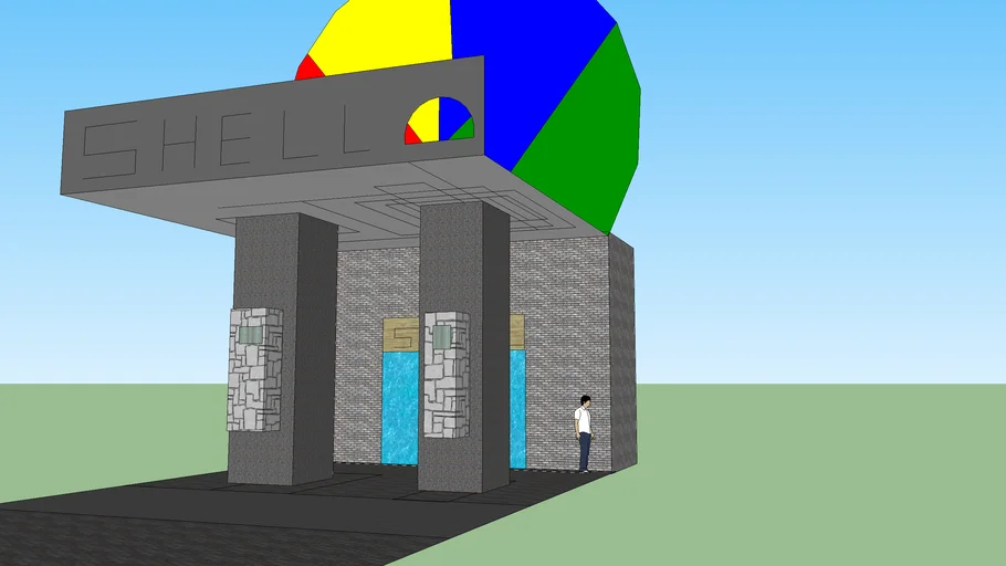 Shell Gas Station | 3D Warehouse