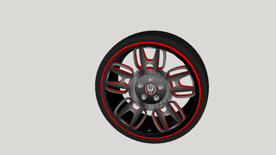 Honda 'H' Logo Wheel | 3D Warehouse