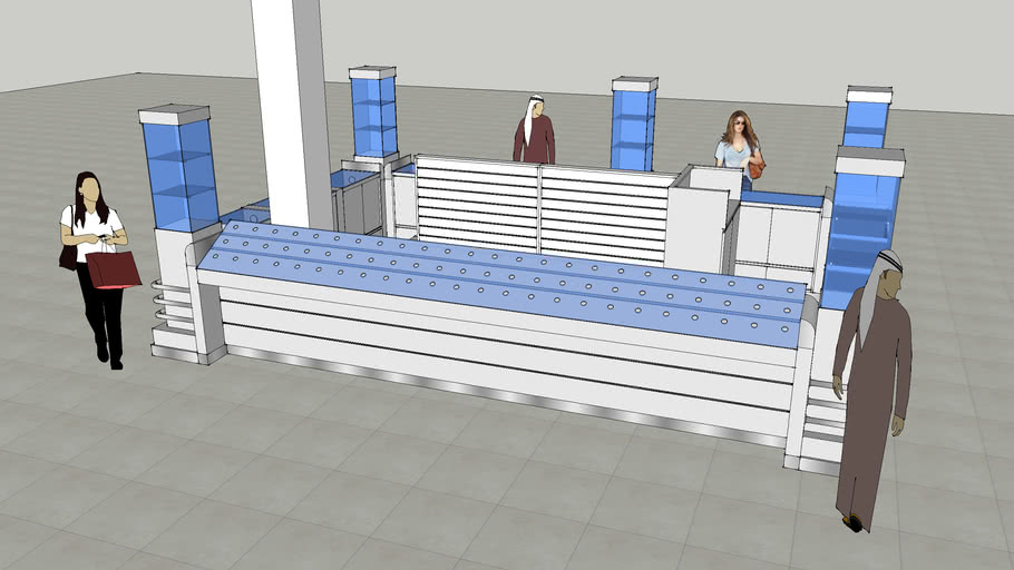 mobile counter | 3D Warehouse