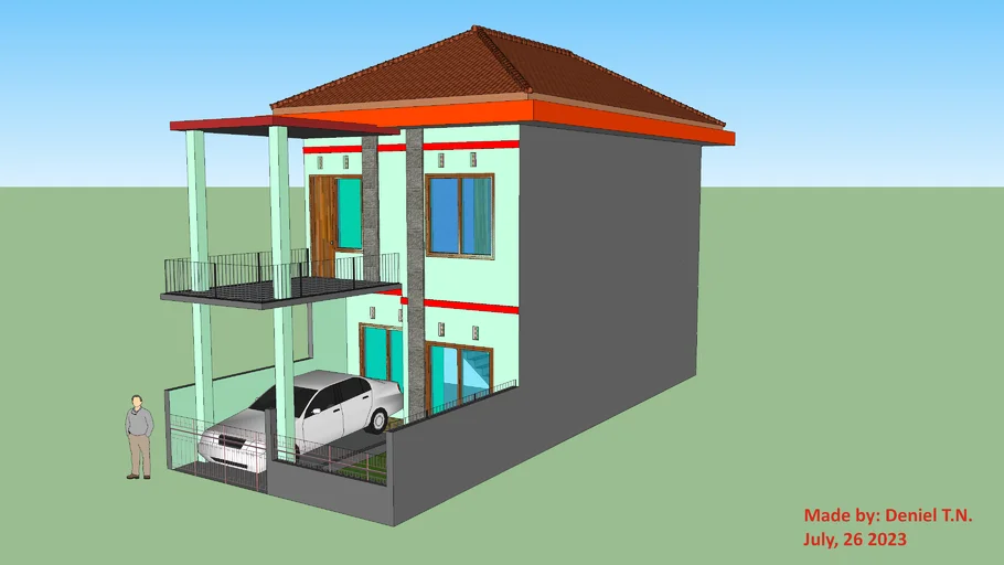 Simple 2 storey house | 3D Warehouse