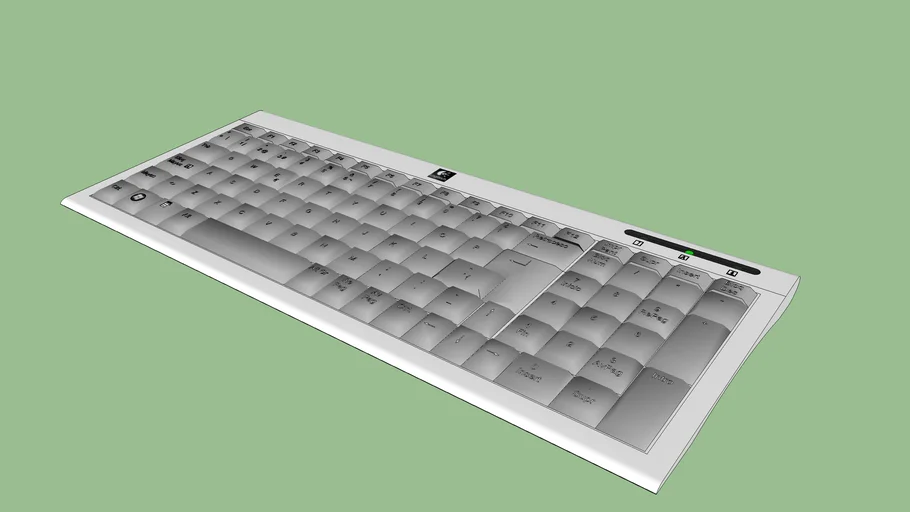 Keyboard - White | 3D Warehouse