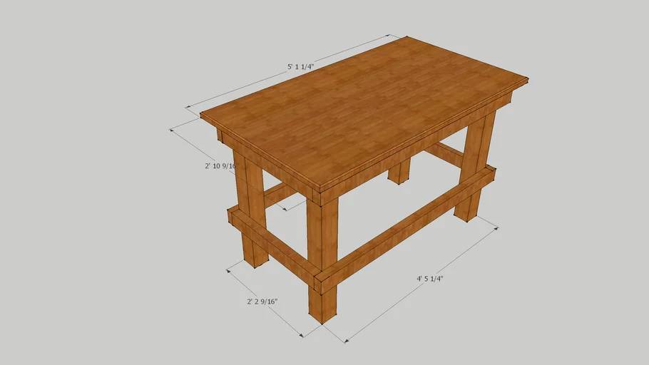 Simple Workbench | 3D Warehouse