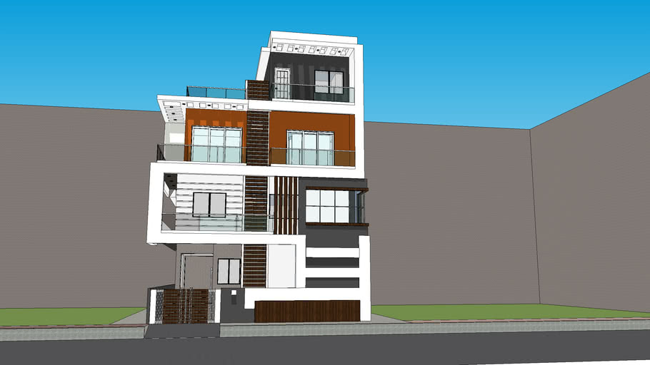 3 storage Modern House | 3D Warehouse