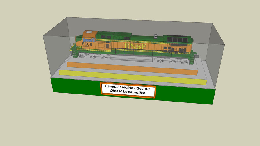 General Electric ES44 AC Diesel Locomotive | 3D Warehouse