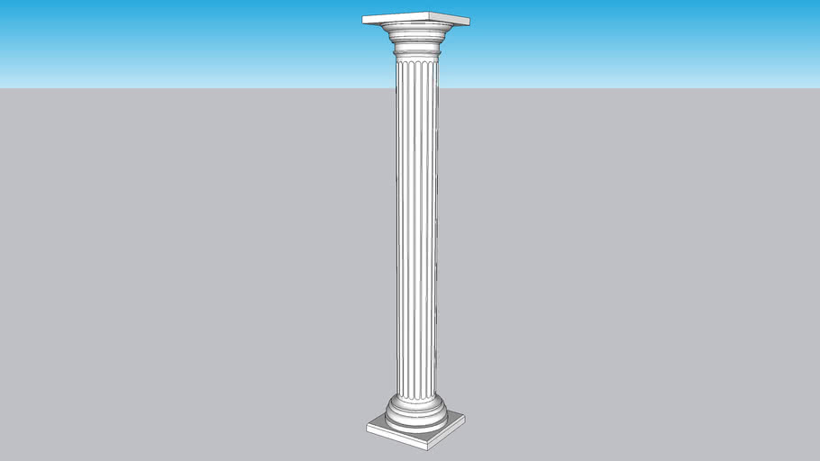 Fluted Doric Column | 3D Warehouse