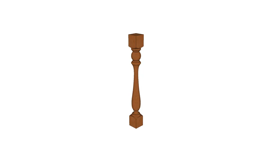 Turned Post | 3D Warehouse