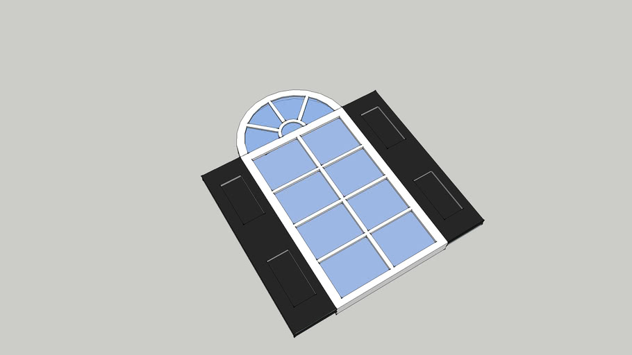 window with shutters | 3D Warehouse