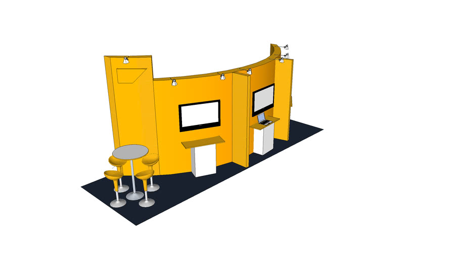 Curved Booth Exhibition | 3D Warehouse