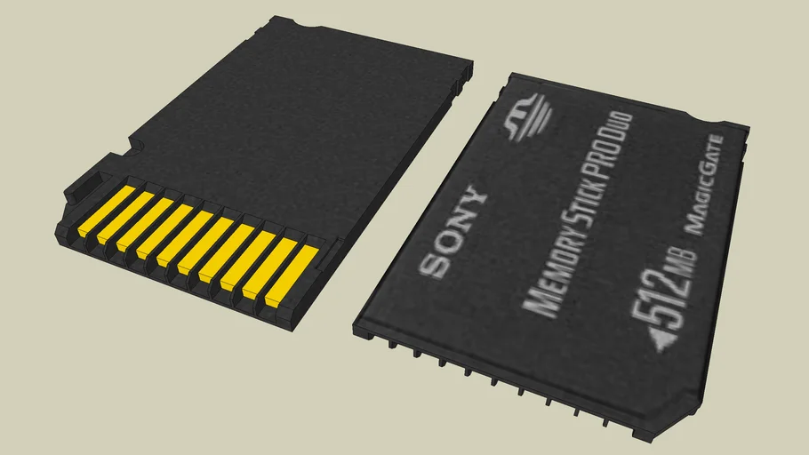 Memory Stick Pro Duo 512 Mb | 3D Warehouse