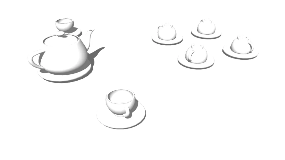 Tea set | 3D Warehouse