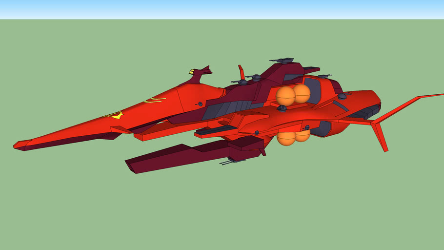 Gwadan class battleship / グワダン級大型戦艦 | 3D Warehouse