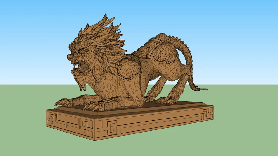 Lion+sculpture | 3D Warehouse