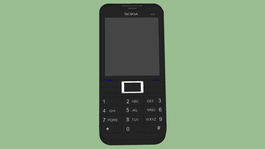 Celular Nokia E51 | 3D Warehouse